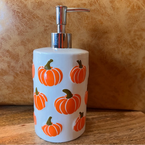 None | Bath | 2 For 5 Seasonal Fall Ceramic Liquid Soap Dispenser With ...